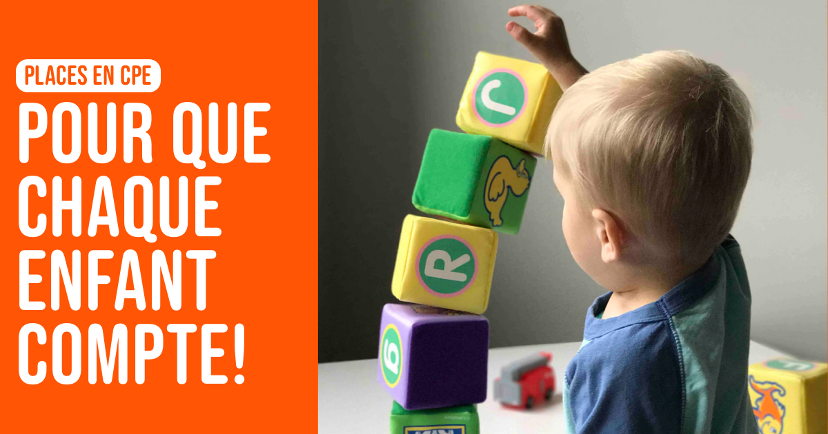 Places en CPE: pour que chaque enfant compte! - Appuyez Québec solidaire